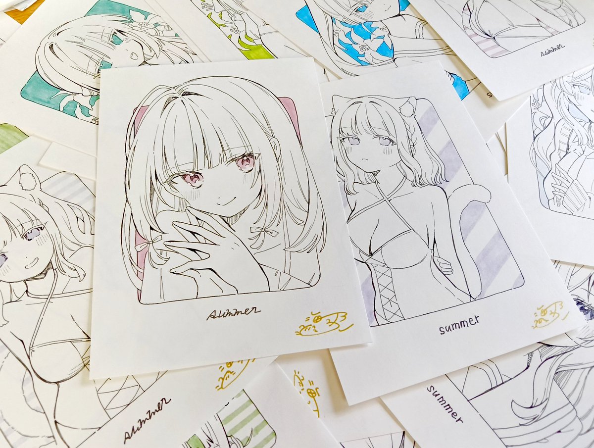 「ポストカード🤍 」海乃エメ＠C106【ね-10b】の漫画