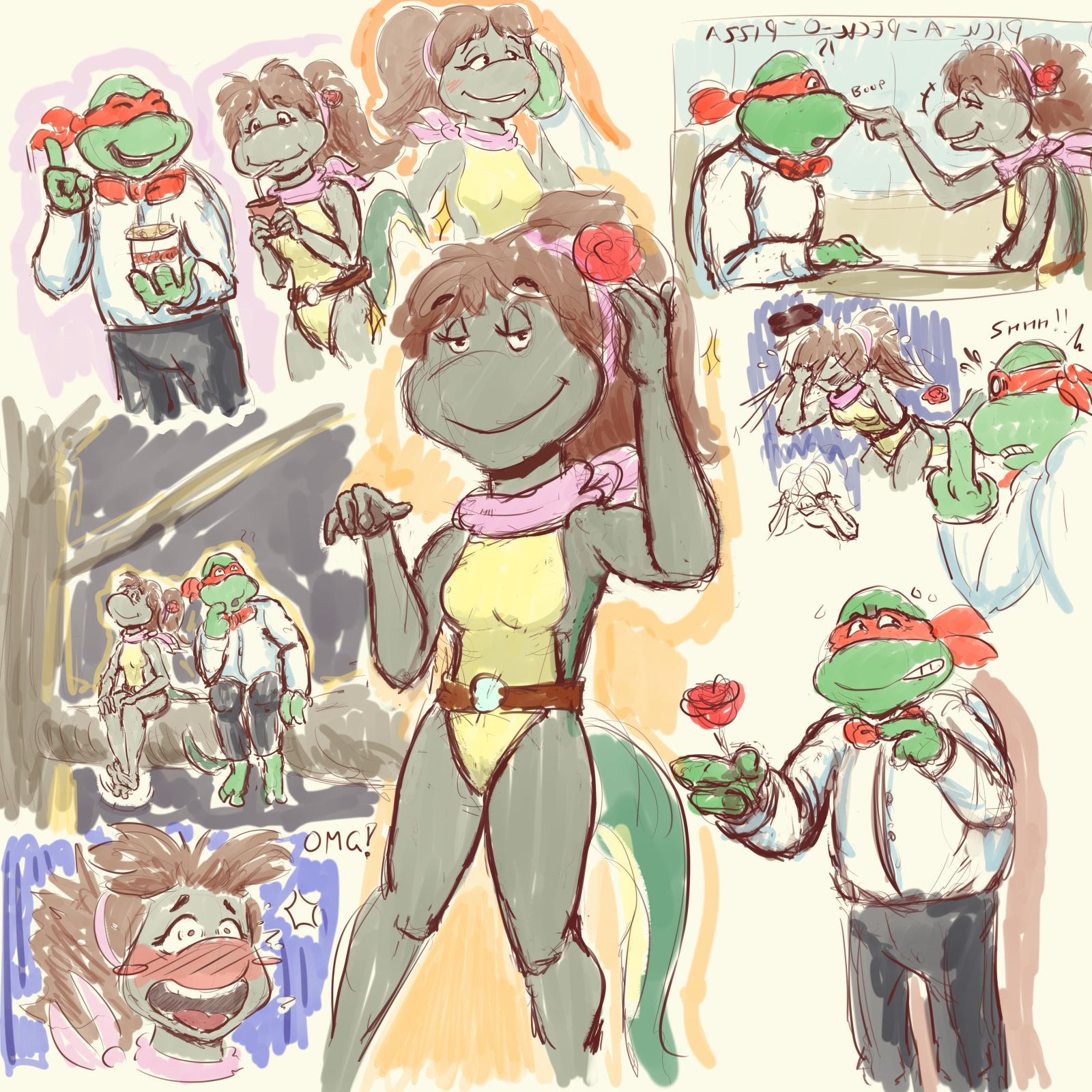 Tmnt Raph And Mona