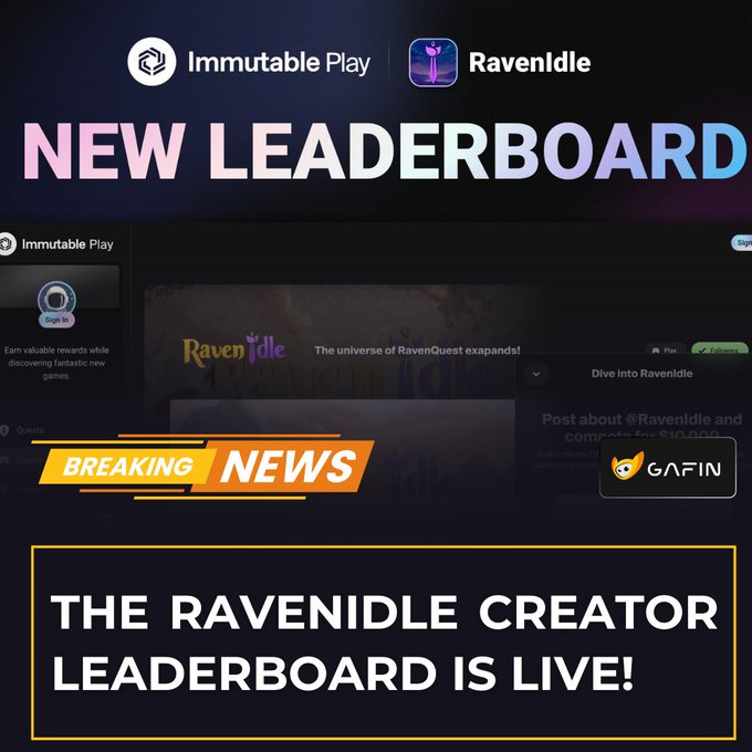 RavenIdle Launches Creator Leaderboard with $10,000 Prize Pool