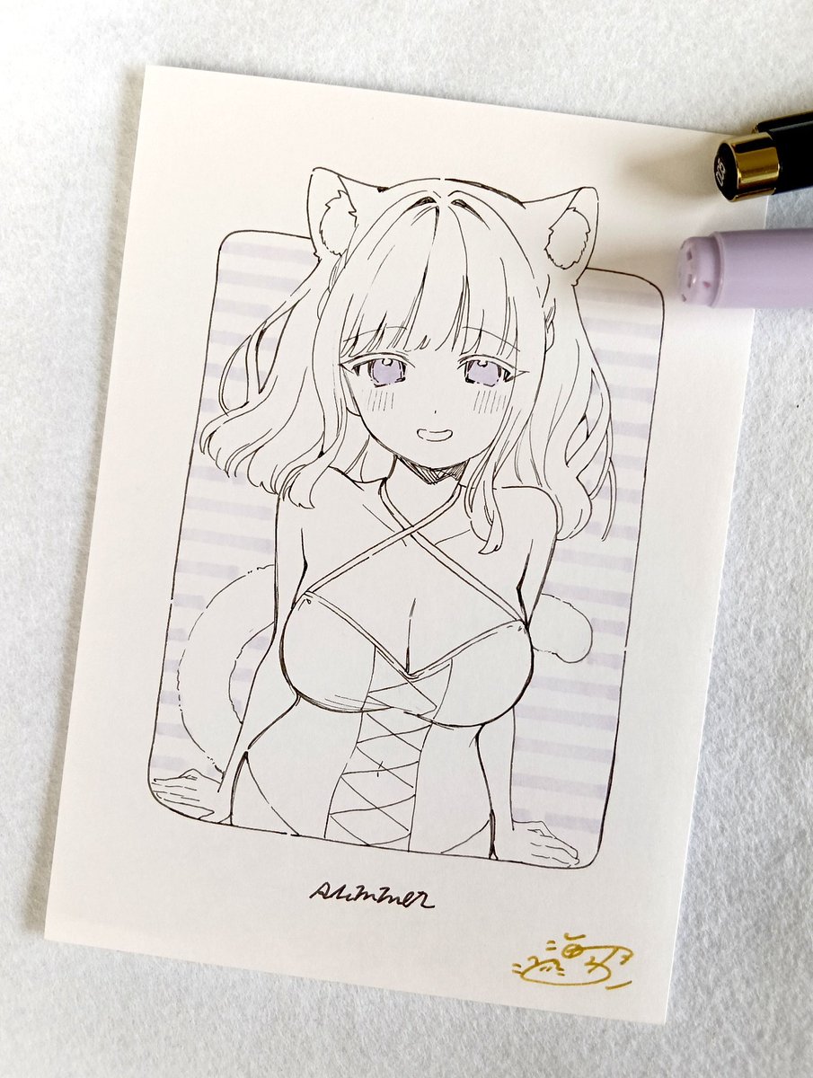 「ポストカード🤍 」海乃エメ＠C106【ね-10b】の漫画