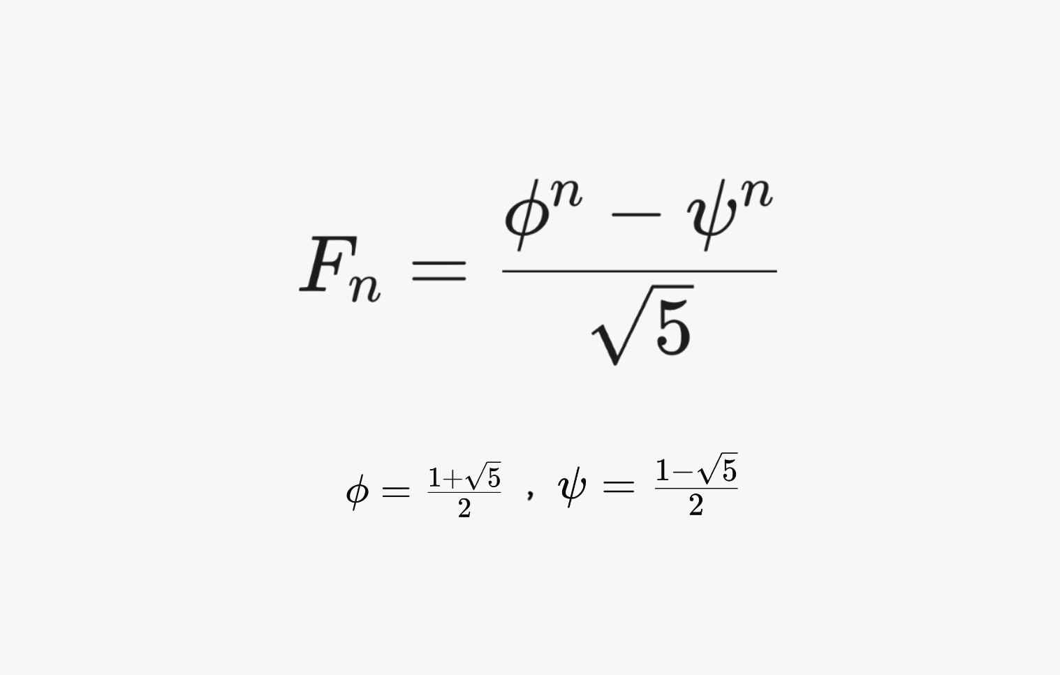 Fibonacci Golden Ratio Math Formula