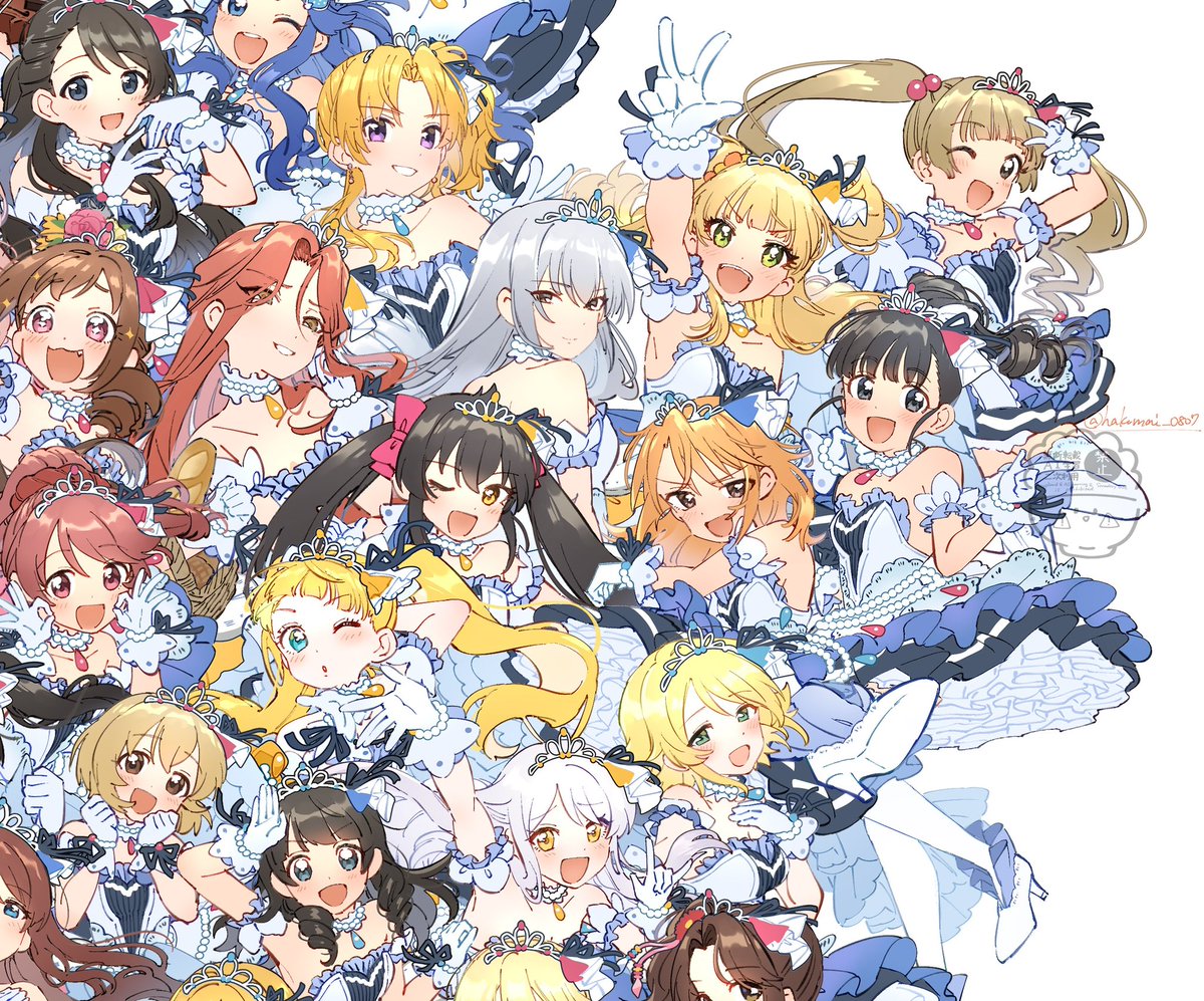 的場梨沙 ,結城晴 「#デレステ10thまで100日なのでアイドル190人全員描きたい 37日目 横山」|玄米のイラスト