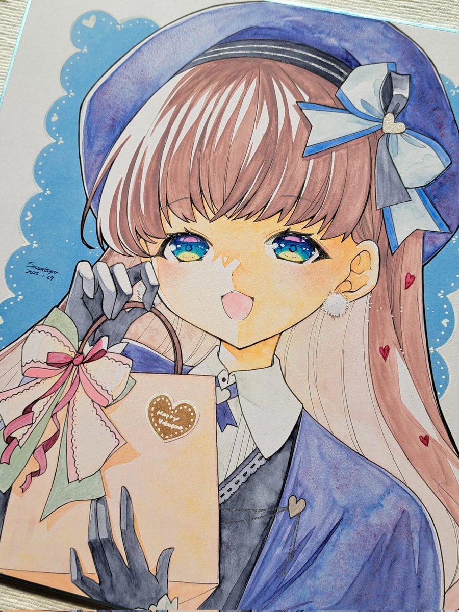 無言で帽子をかぶったイラストを貼る見た人も貼る」|ささつゆ🦊5/5【COMITIA144】H28b📚5/6【A40】参加のイラスト