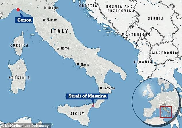 Messina Italy Maps Slip On A Mapped Normal Fault For The 28th December