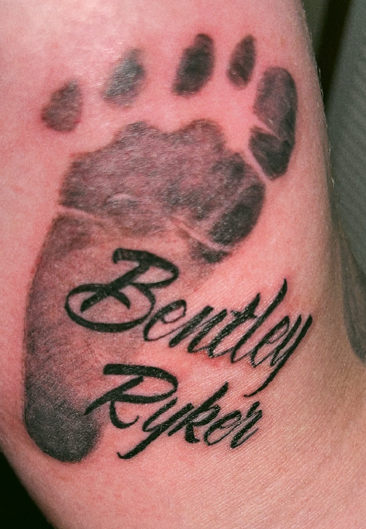 Bentley Foot Tattoos