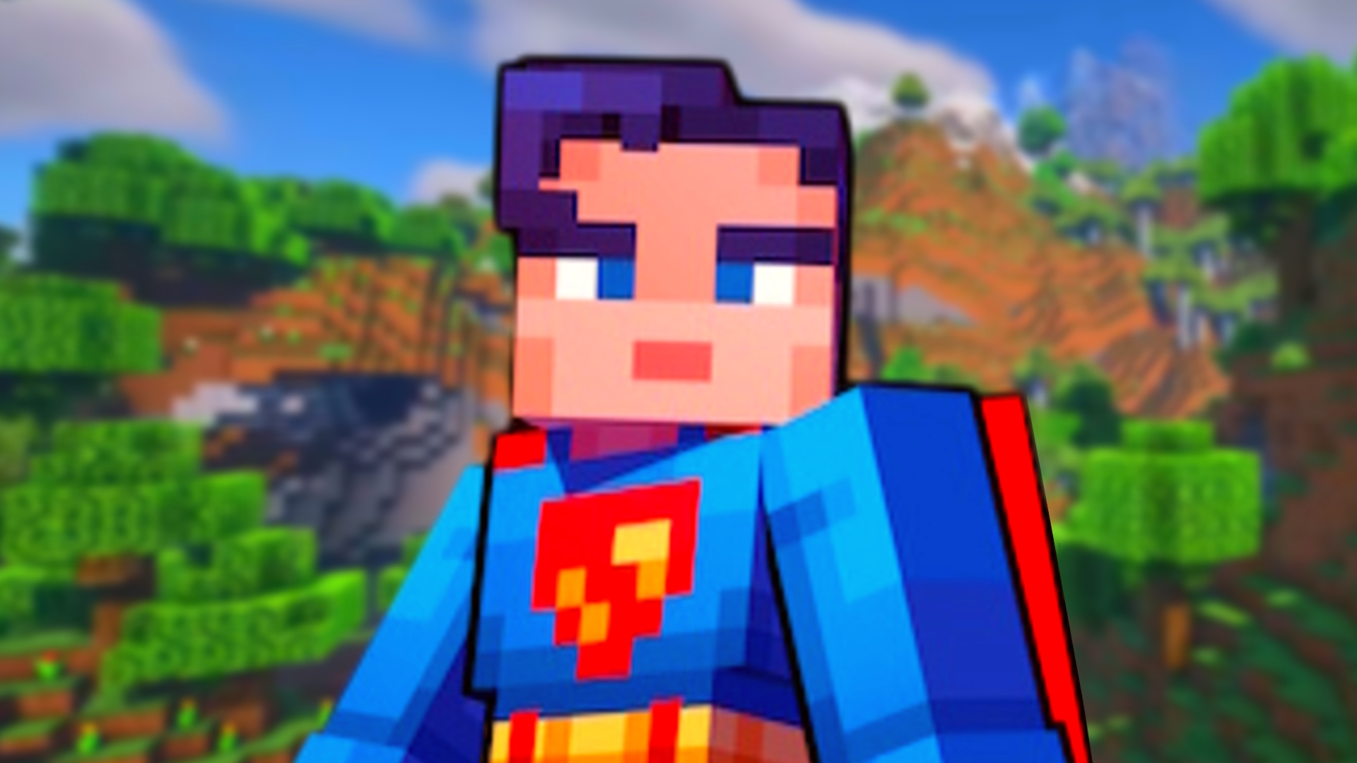 Minecraft Pixel Art Superman