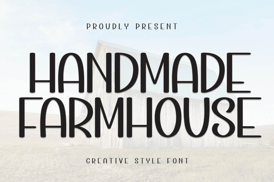 Farmhouse Free Fonts Country Farmhouse A Script & Serif Duo Font By