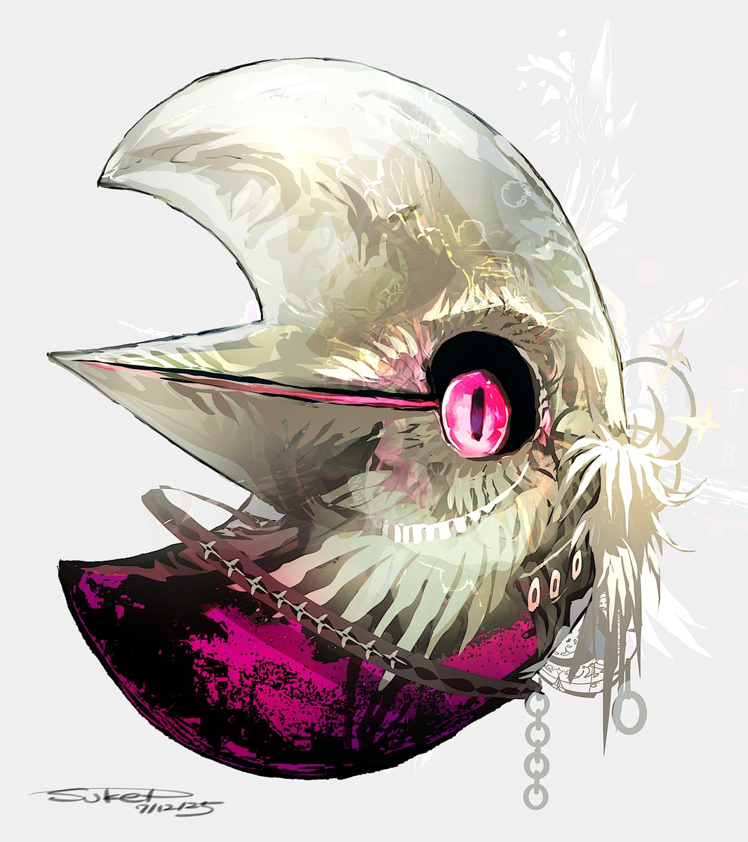 「白星ルナトーン」|SukeP（すけぴー）のイラスト