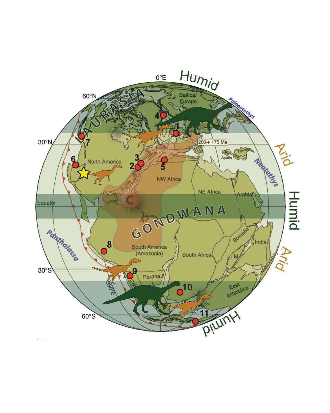 The Earth During Triassic Period Geologic Time Scale Wikipedia