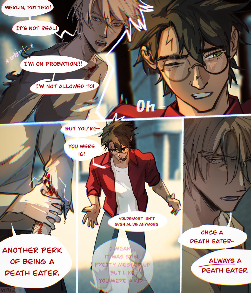 「9 pages of the new #drarry roommates AU is up! Enjoy the wip」vika🌿の漫画