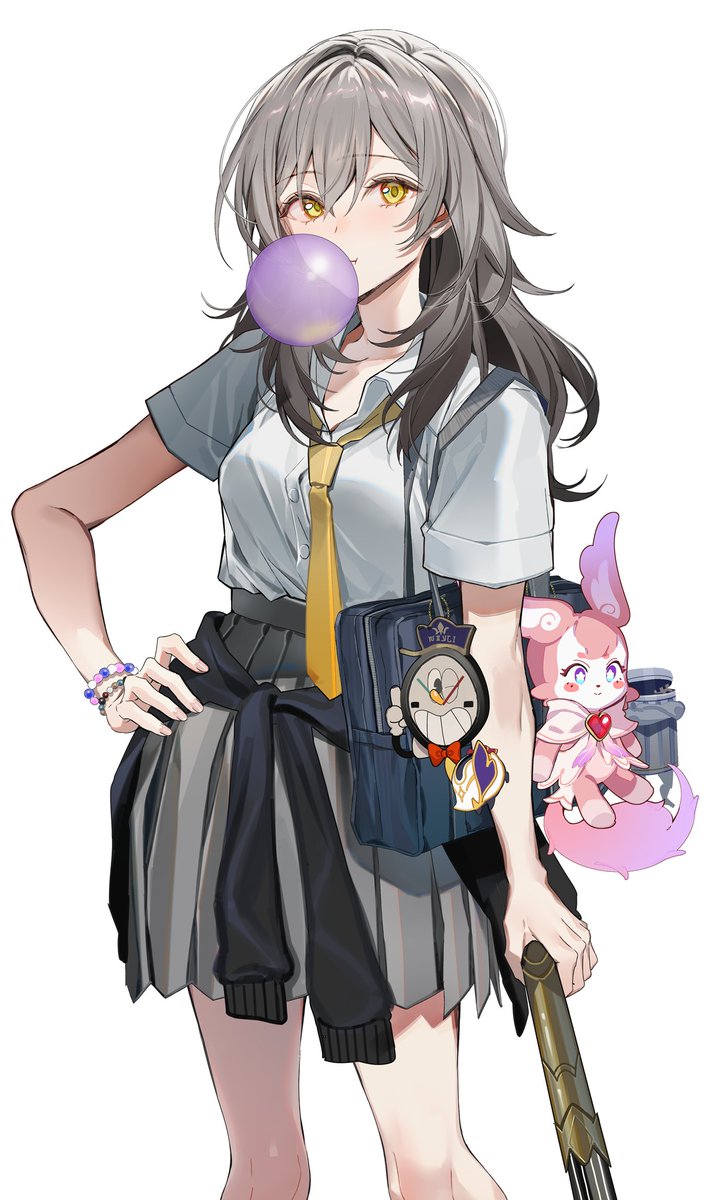 星(スターレイル) ,开拓者 「C106のアクスタ絵!制服パロ星 #HonkaiStarRail #Stelle」|河地りん@次GWﾃｨｱ_G-55bのイラスト