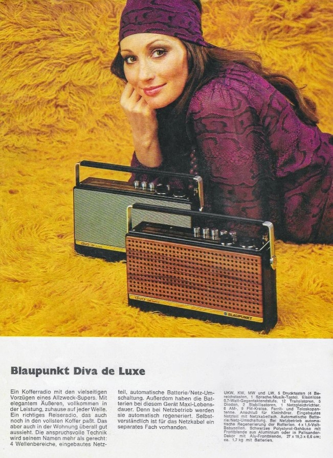 Blaupunkt Diva de Luxe Radio, Germany (1972) https://t.co/062yHFlOXv