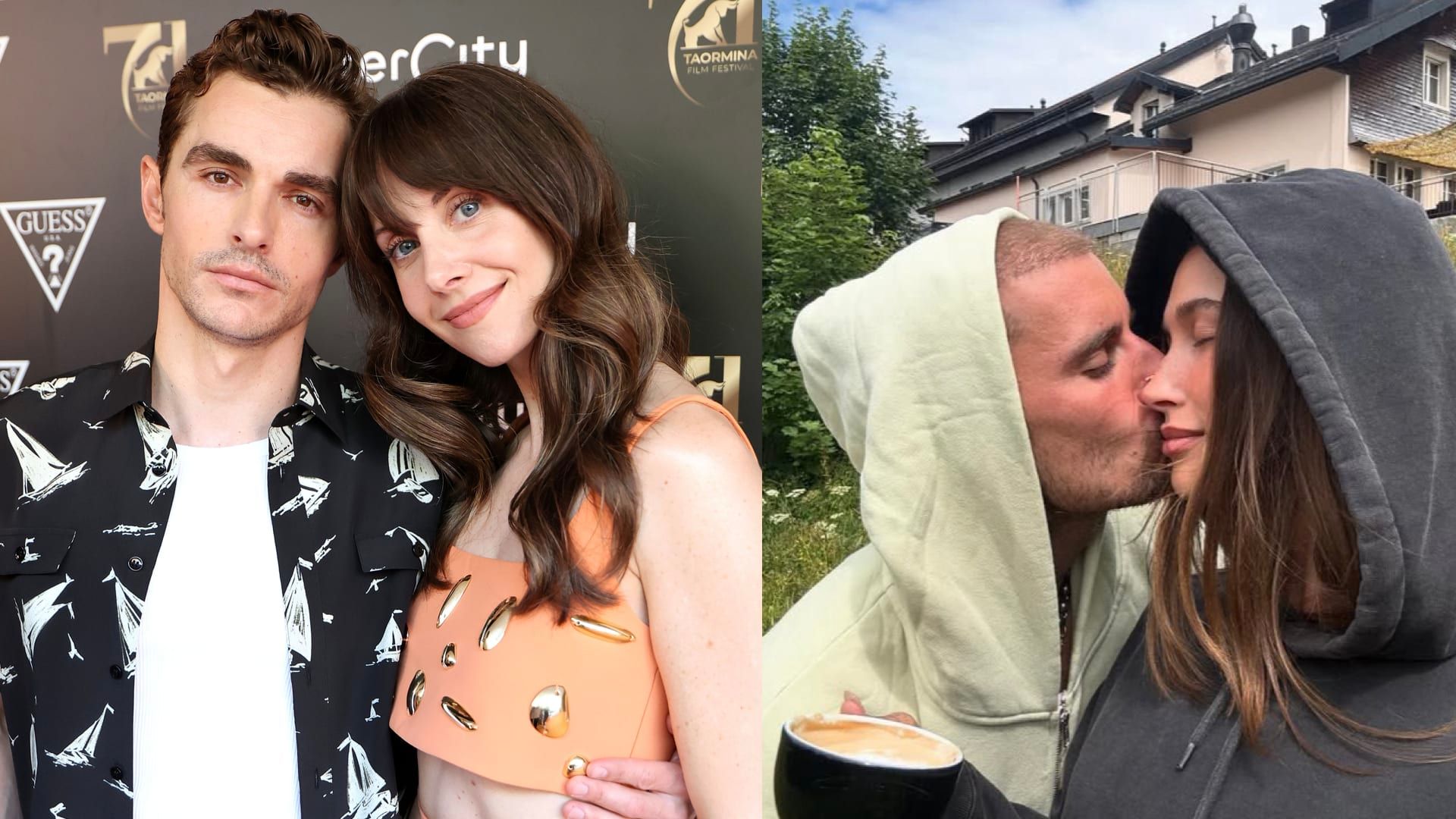 Alison Brie And Dave Franco Kiss