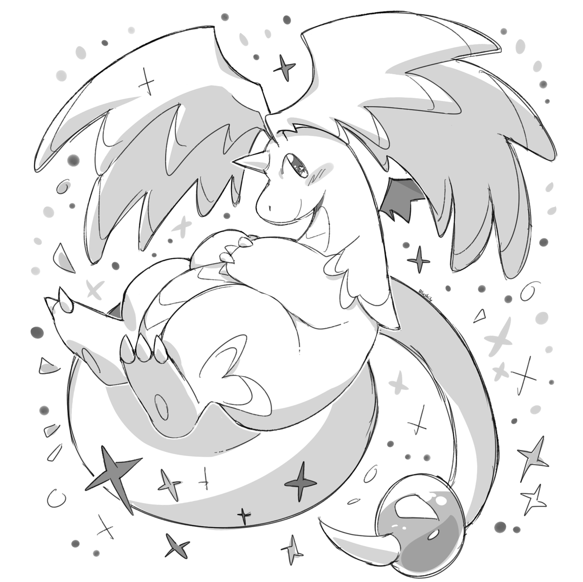 「Mega Dragonite doodle #PokemonLegendsZA 」☆ Blushily ☆の漫画