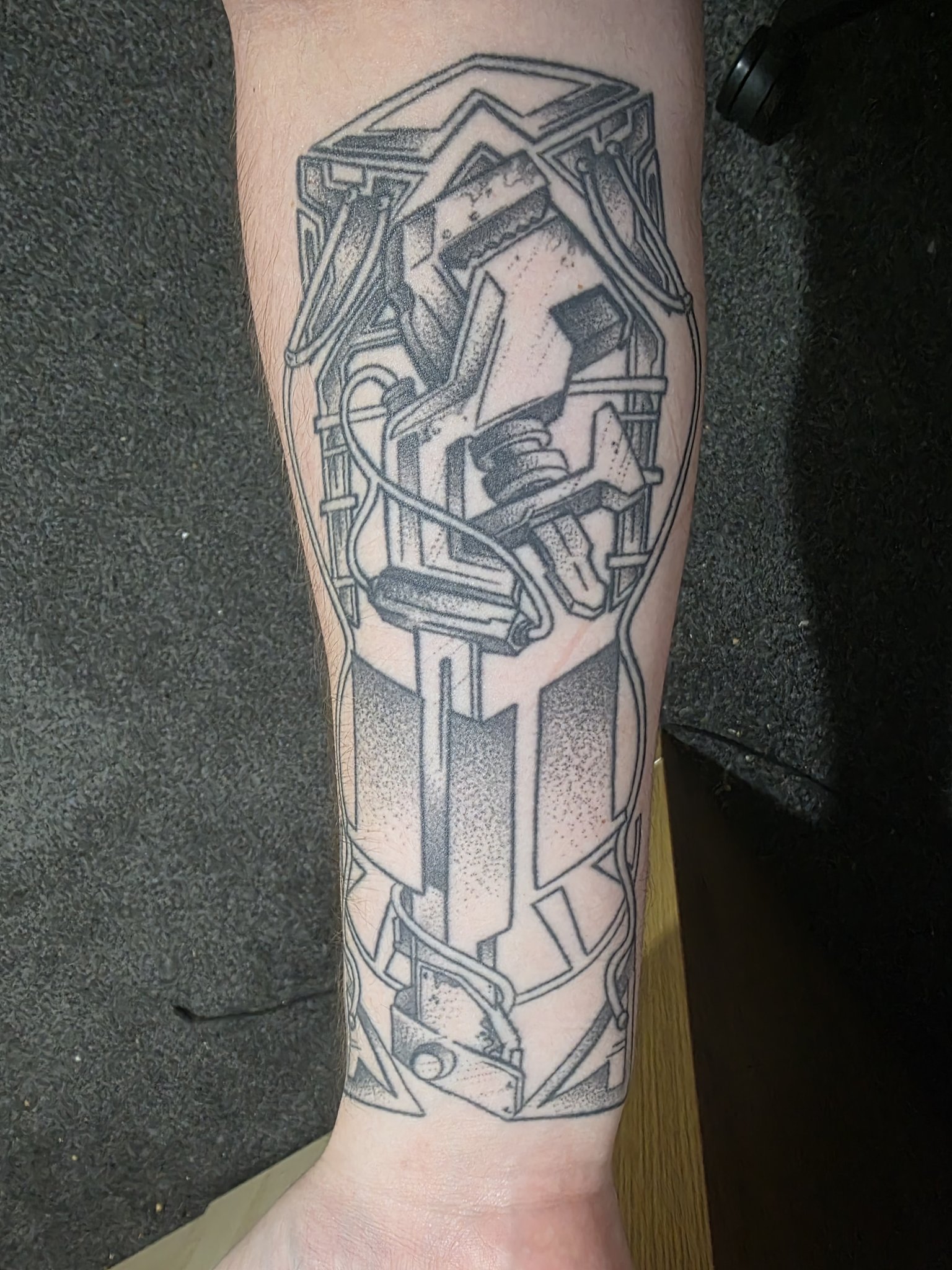 Bionic Forearm Tattoo