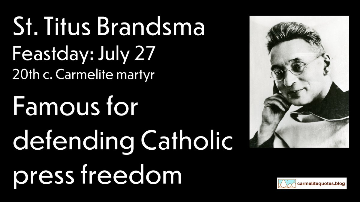 Titus Brandsma Quotes Titus Brandsma – Carmelites