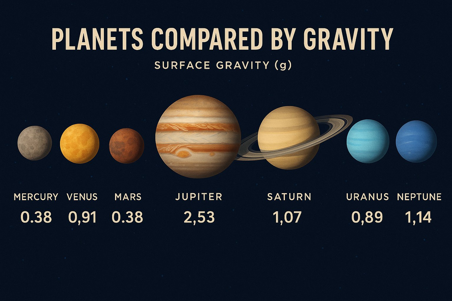 Mass Of Planets And Gravity