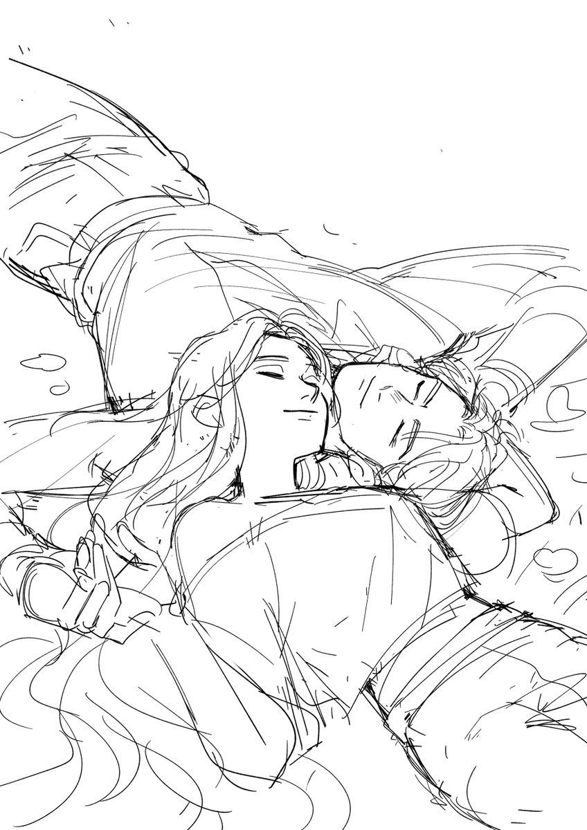 「more rujinu sketch-- I wanted to draw something soft and Rum」felia 🌷🌟の漫画