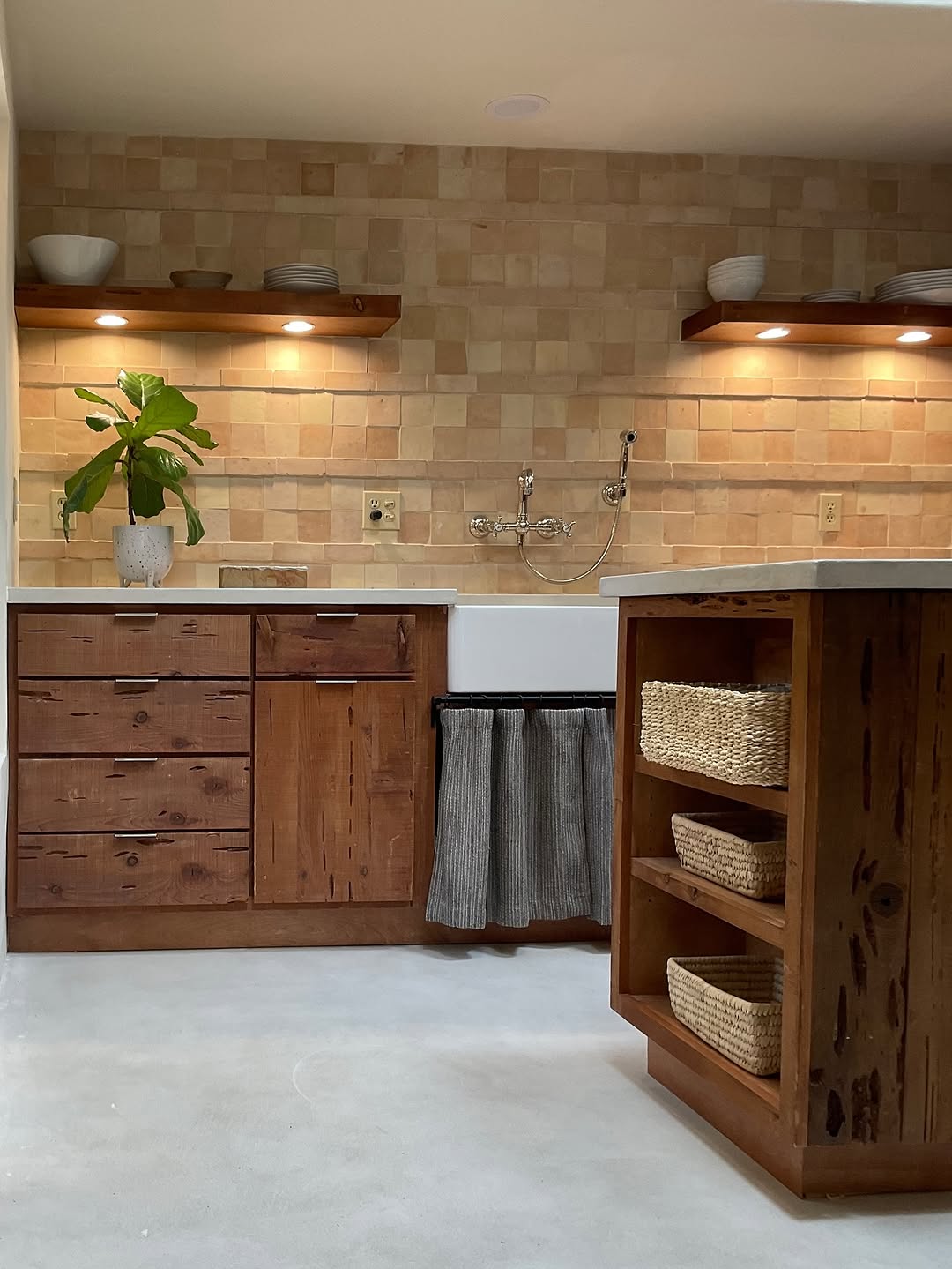 Rustic Cypress Cabinets