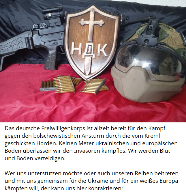 Dear 🇩🇪friends, your boys from the German Volunteer Corps, now ...