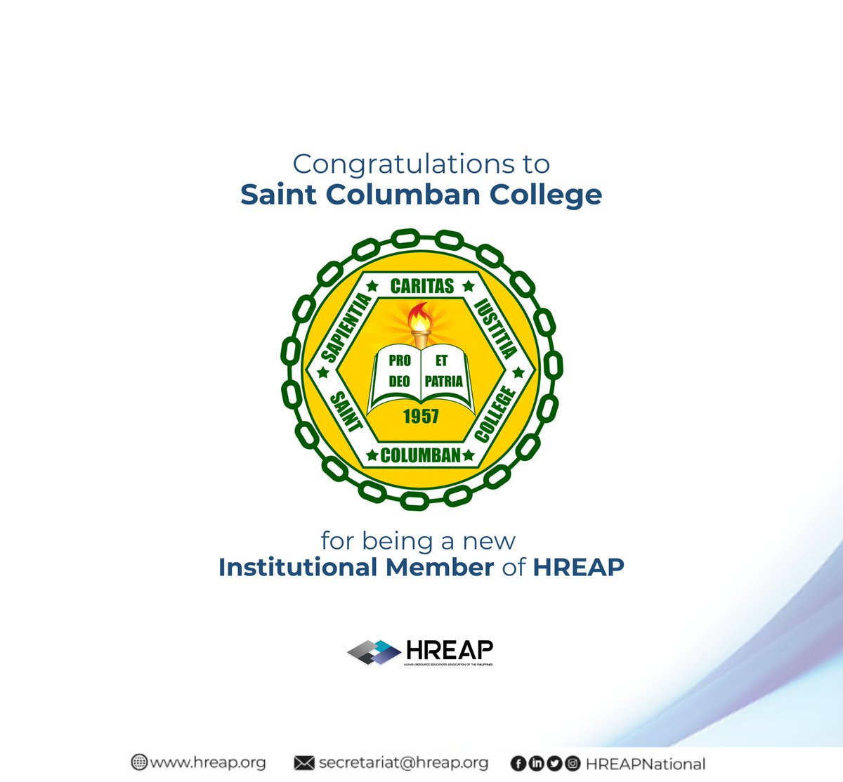 Saint Columban Logo America Needs Fatima