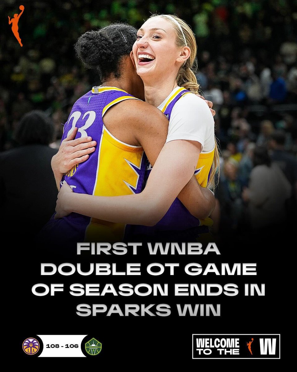 Tonight marked the first double overtime game of the szn in the W and ...