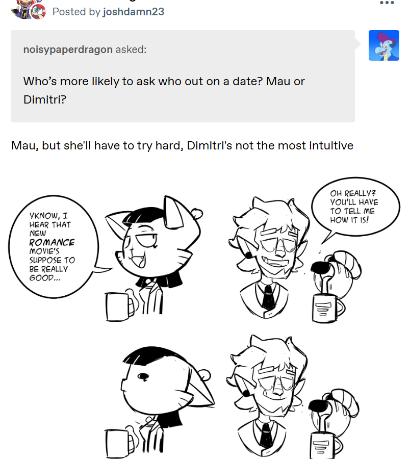 「More Mau slop (Tumblr asks) 」JoshDamnの漫画