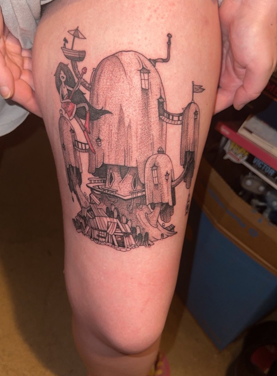 Adventure time treehouse tattoo - Bronctattooaus.com