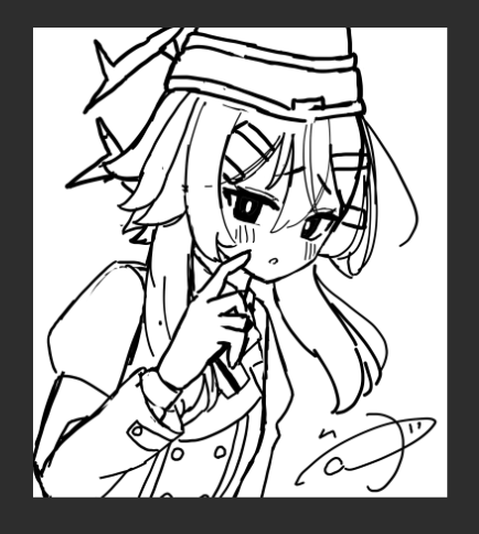 「コミケに出す色紙の下書き 」n/aツナ🐟💨 c106西つ24b 🌱の漫画