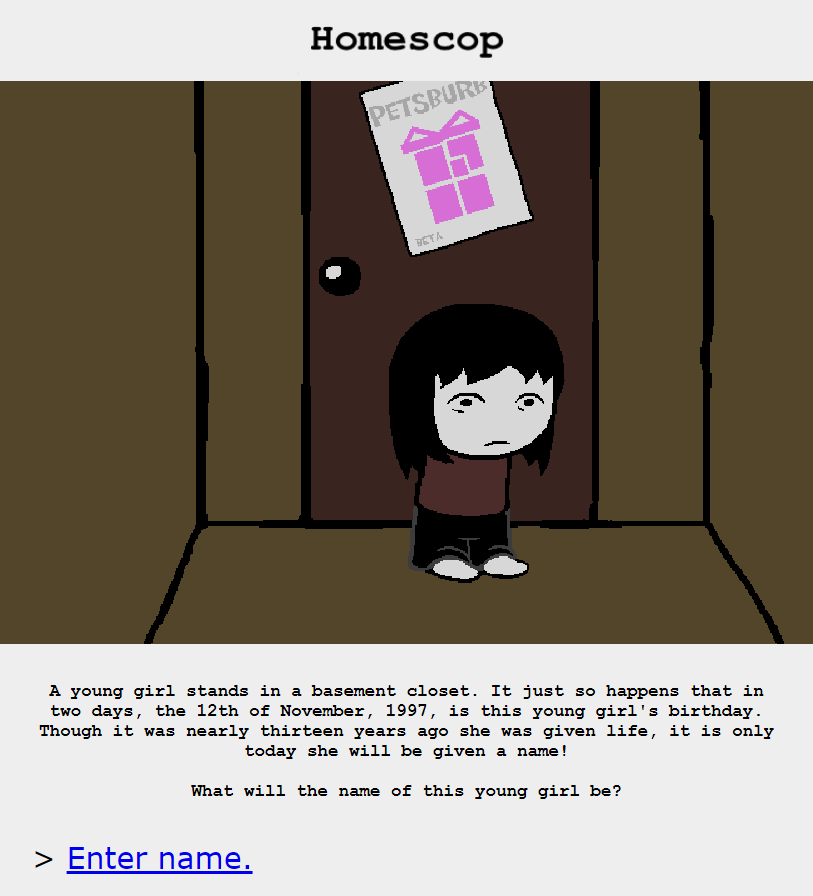 Homestuck Enter Name