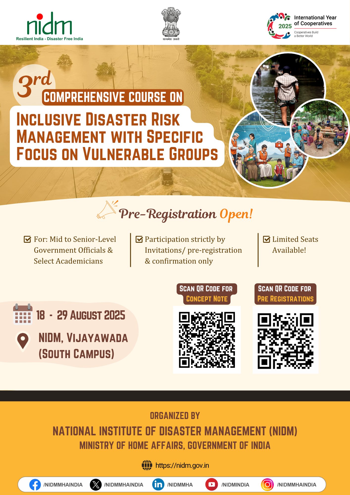 National Institute Of Disaster Management Logo