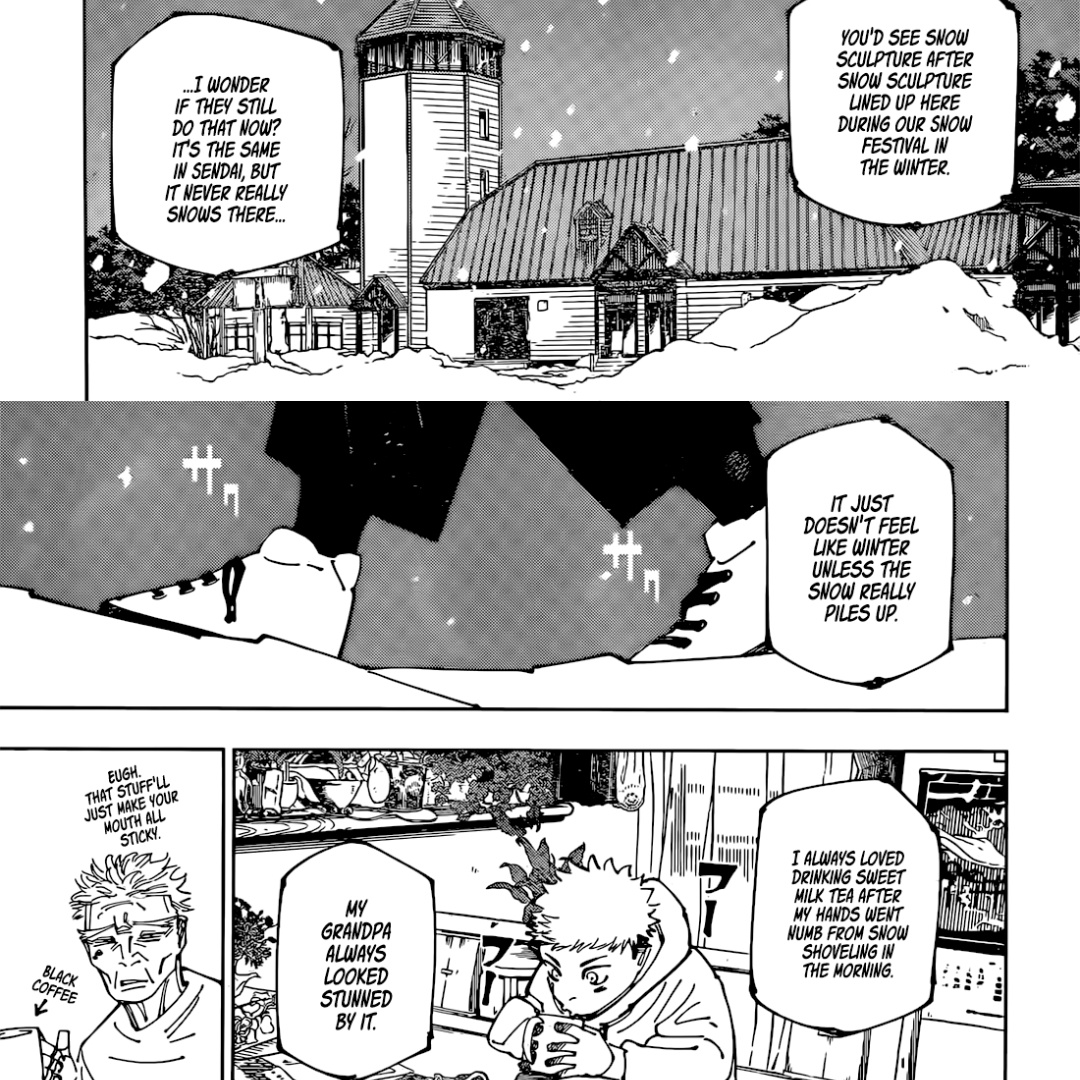 the snow (last and my favorite): a symbol connecting the whole family ...
