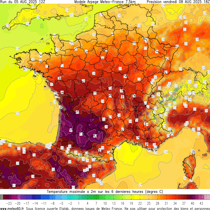 Météo Tours (37000) - Prévisions de Météo France heure par heure - Météo60