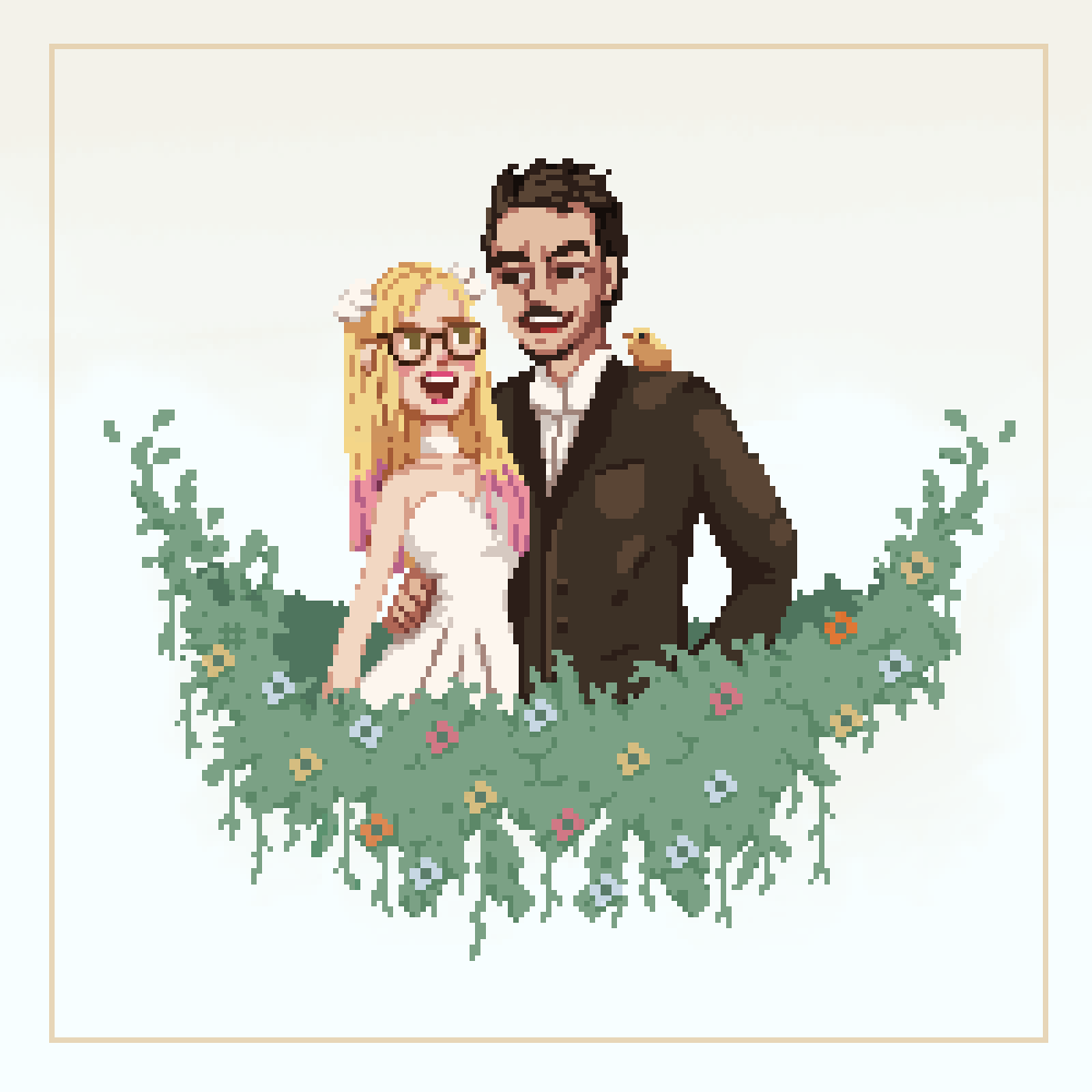 8 bit wedding invitation | Beachweddingtips.com