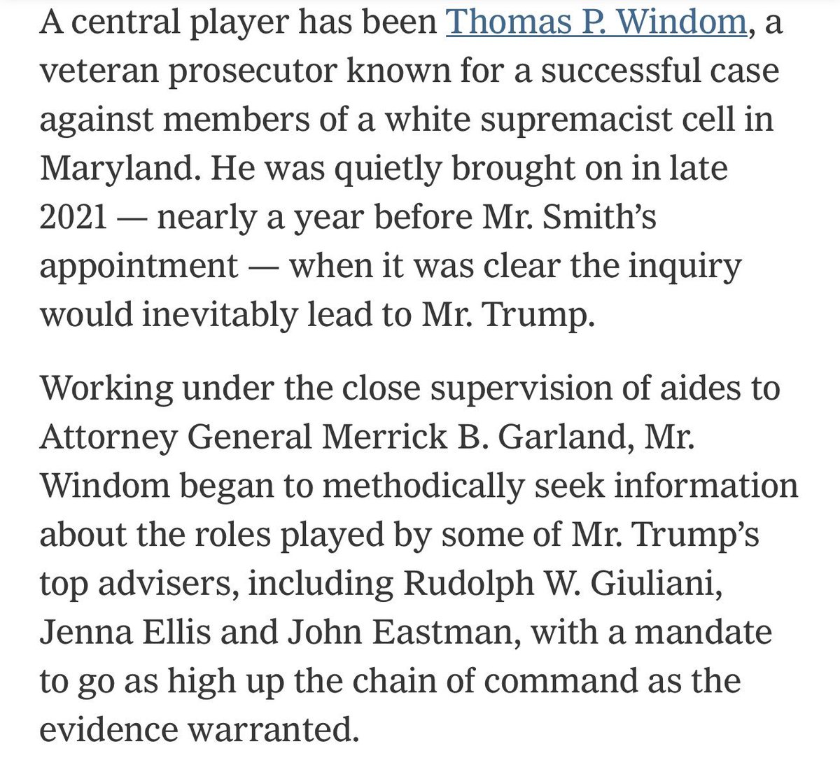 @LoHoFran The January 6 investigation started in 2021. The DOJ hired ...