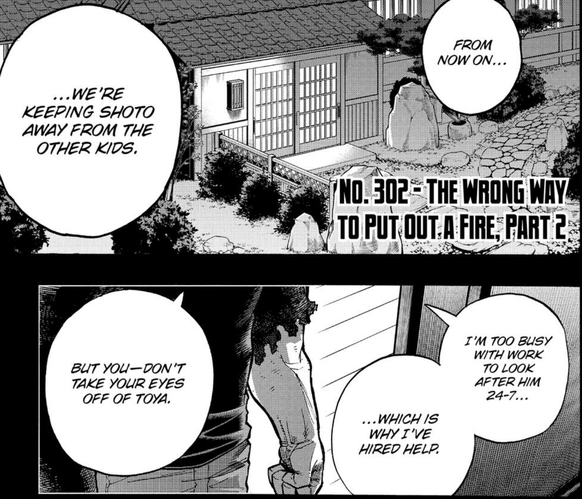 One when Shoto is born Enji's stare is not normal at all. It's a very ...