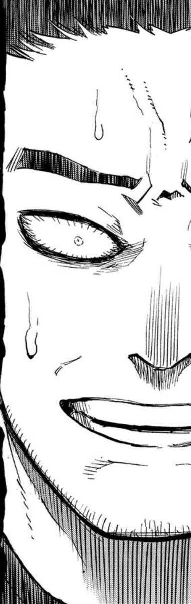One when Shoto is born Enji's stare is not normal at all. It's a very ...