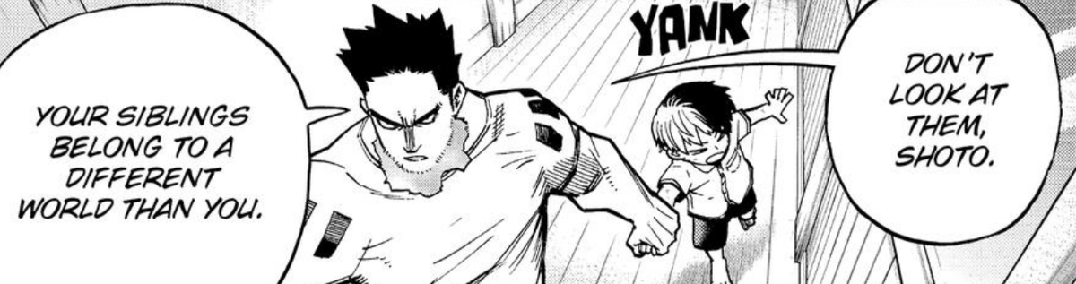 Enji has even said this to Shoto. Saying that's he's different from his ...