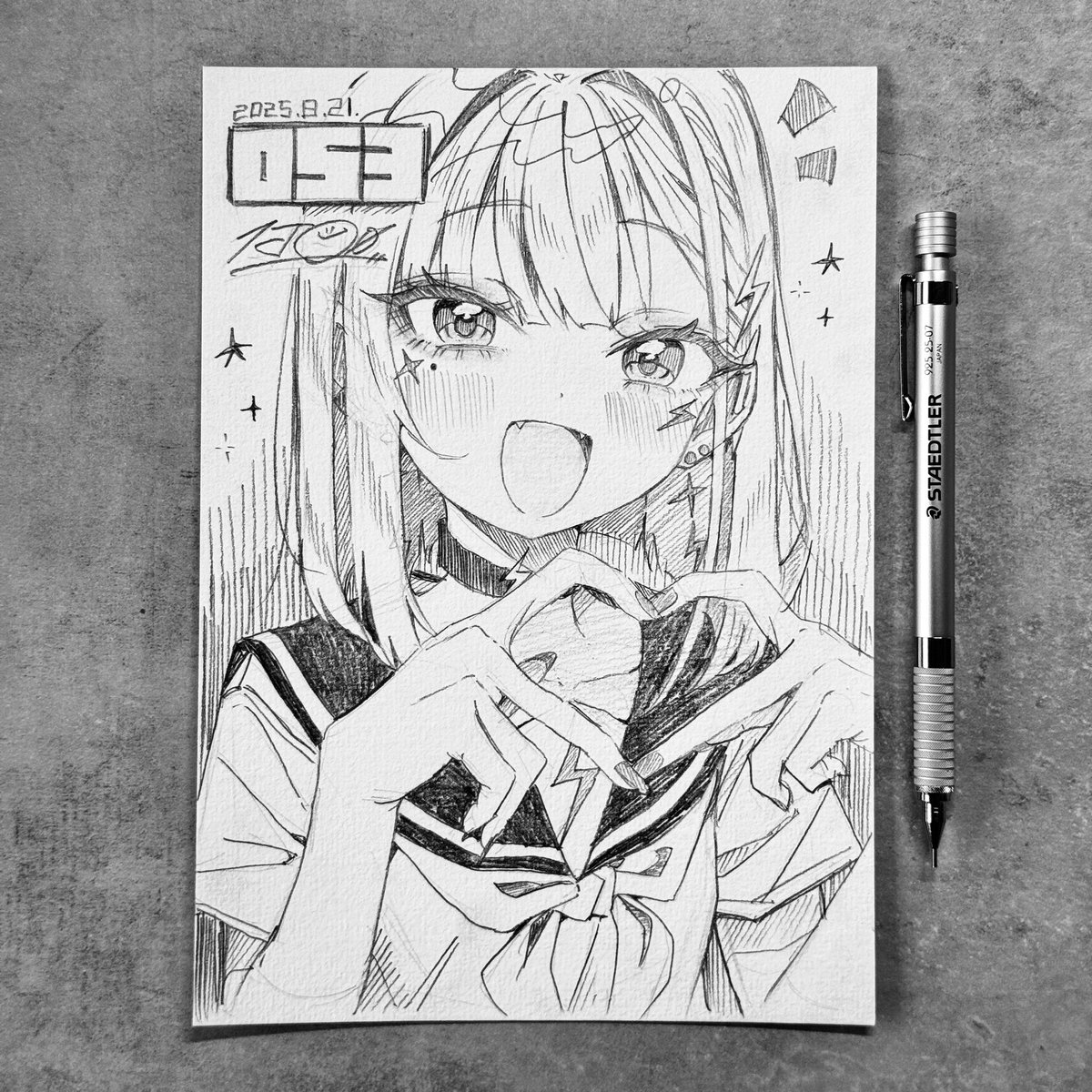 毎日原画チャレンジ -Daily Genga Challenge- ⚡️053枚目⚡️ サイズ:A5(210mm」一条レイ＠C106 日曜南1ホール-k21ab-の漫画