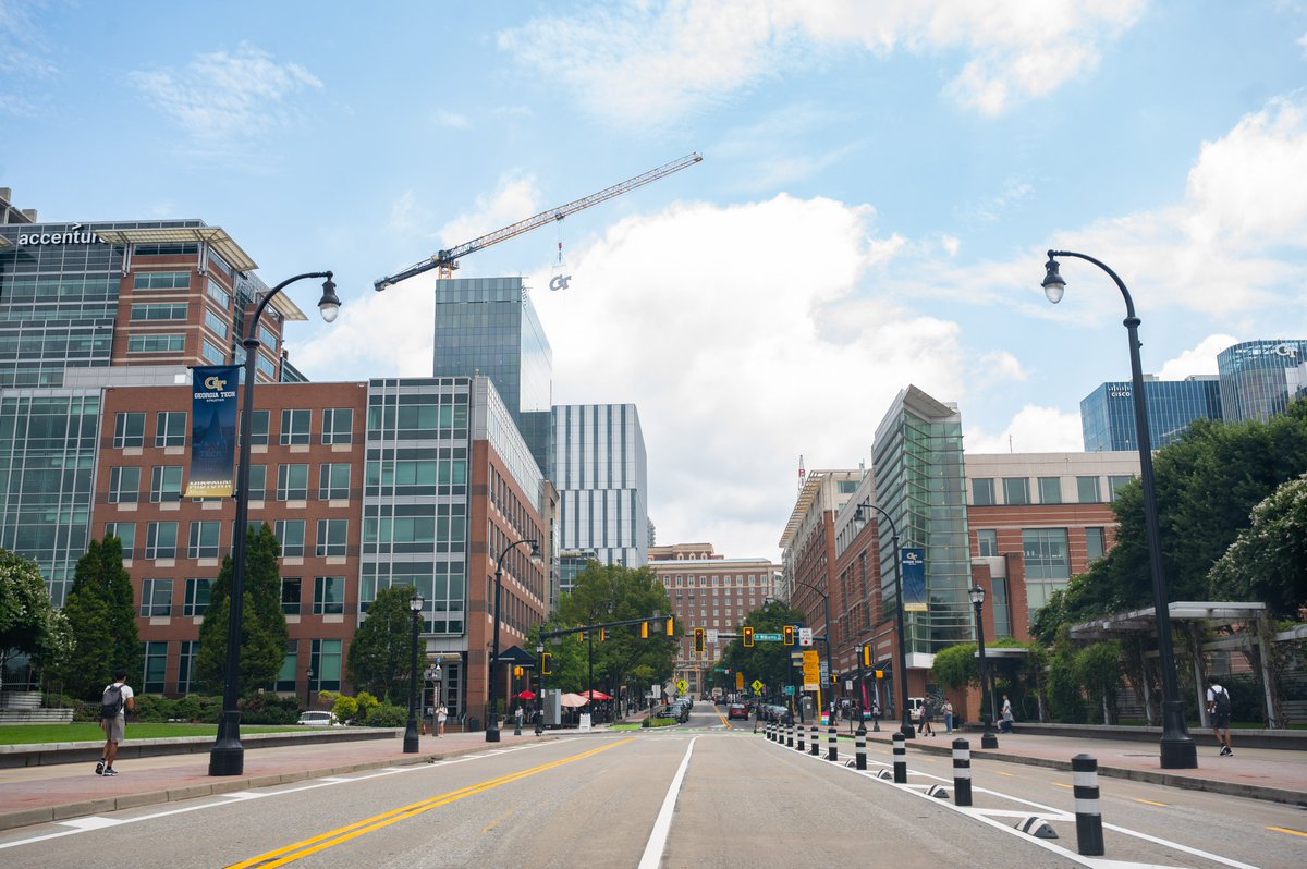 The GT logo has just found its new home in Tech Square. 🏗️🐝 Scheduled ...