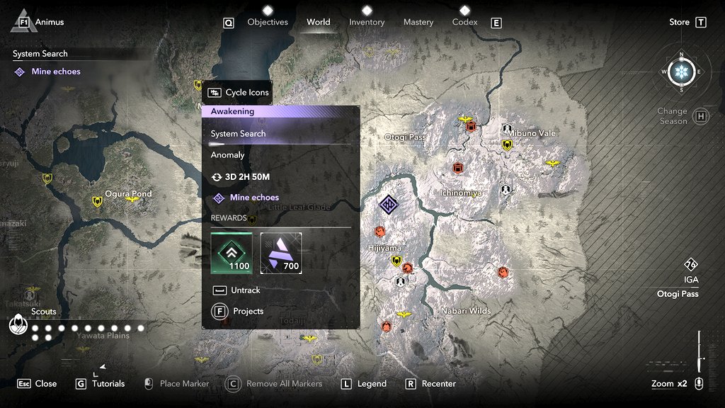 Map Of All The Missions What Do The Green Symbols Mean On The Mission
