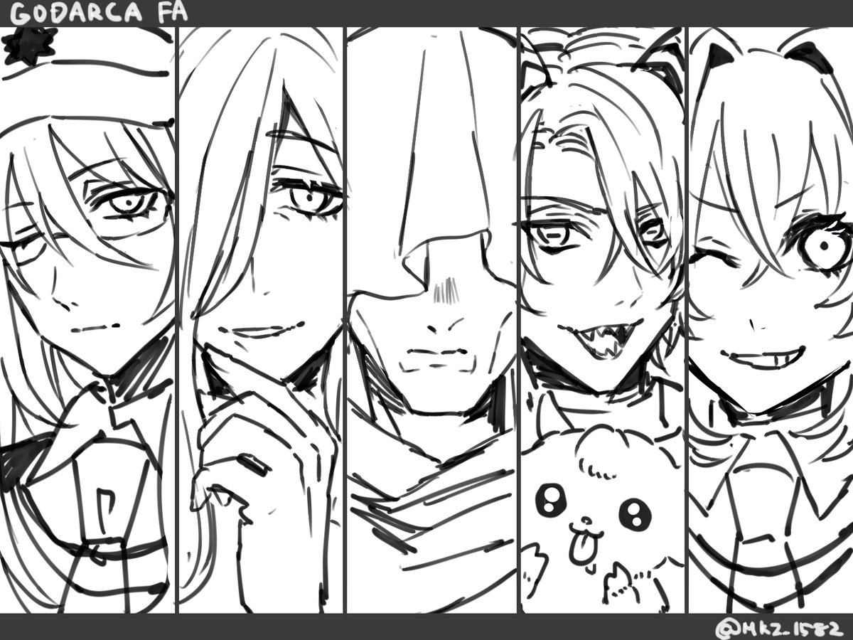 GODARCA】現行・未通過 ついに始まったぞ～～～! 自陣FAとか落書きとか少し https://t.co/v4w」魅屑（みくず）の漫画