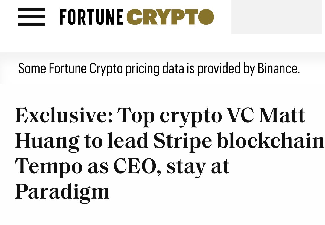 Paradigm’s Matt Huang Named CEO of Stripe Blockchain Unit Tempo ...