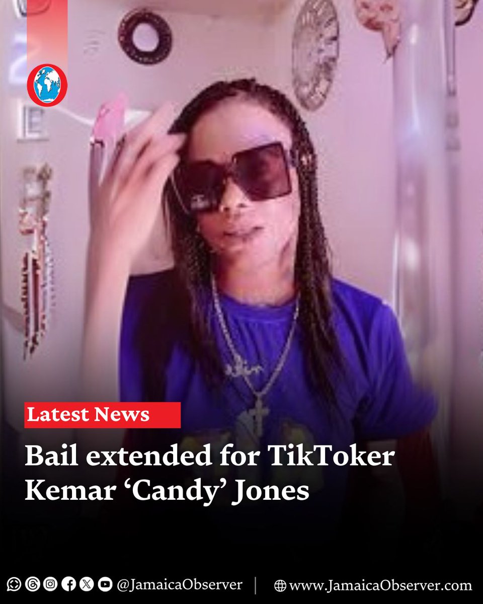 TikToker Kemar Jones, more popularly known as “Candy”, had his bail ...