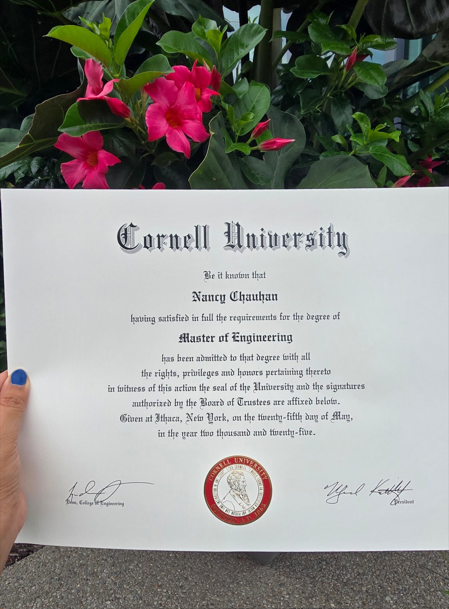Cornell University Diploma