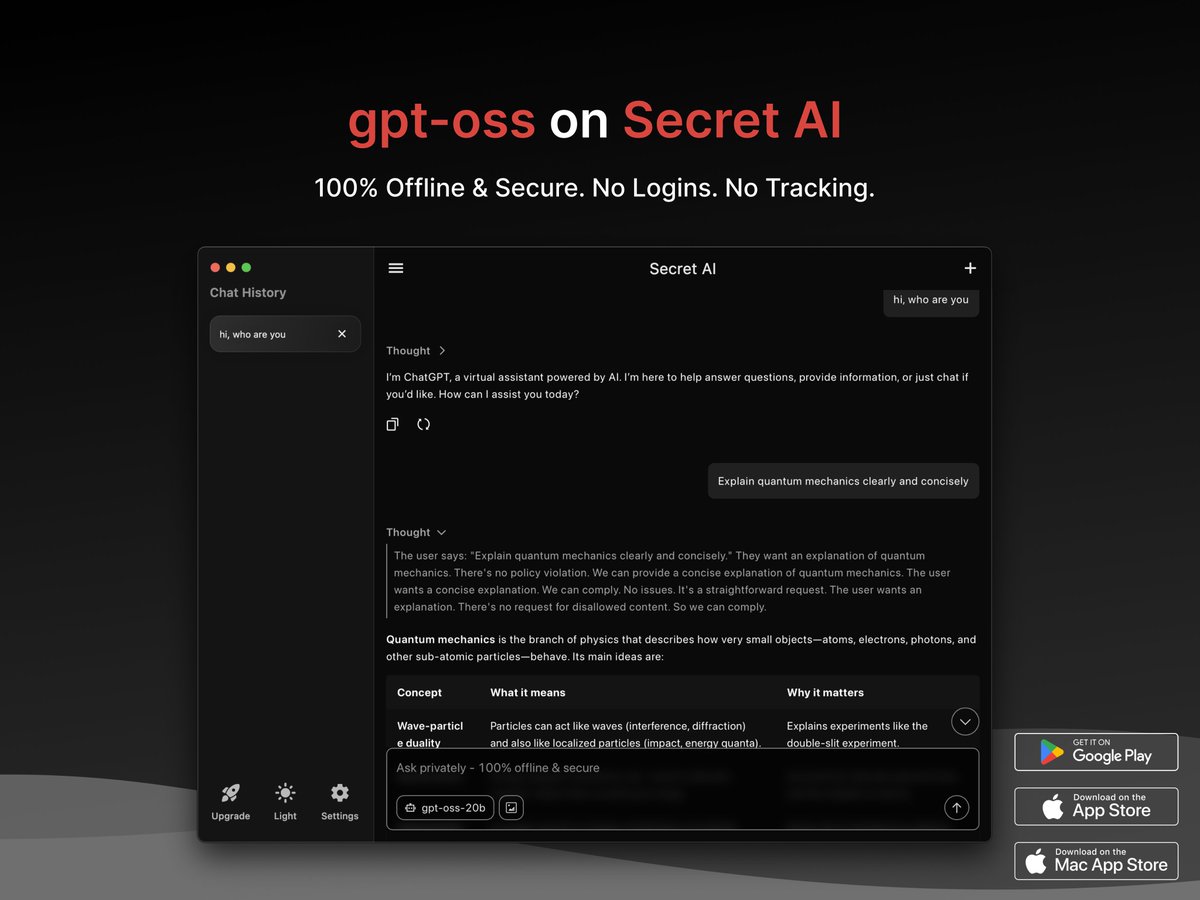 Secret AI: Mobile Offline Chat (@SecretAILabs) / Posts / X