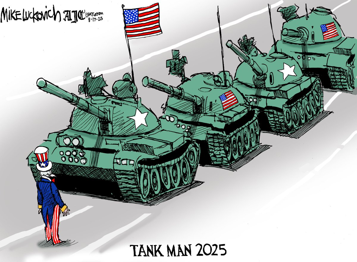 Mike Luckovich -Tank Man 2025 - Democratic Underground Forums