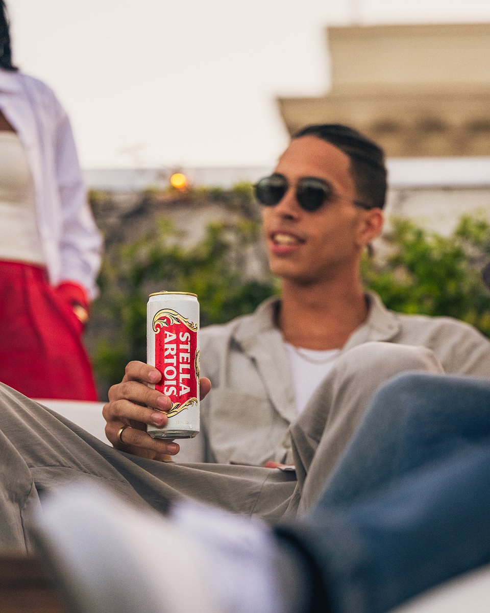 Drinking Stella
