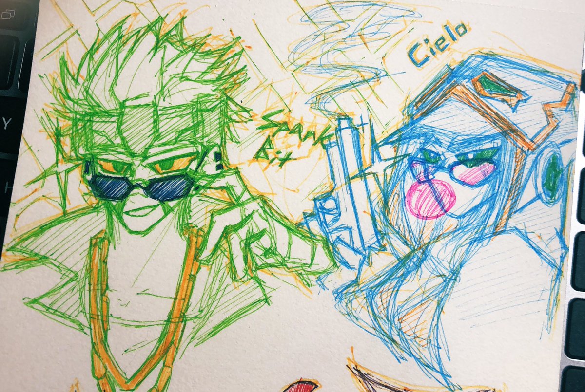 Glasses are fun to draw Someone had a hc of Heavy Iron being far ...