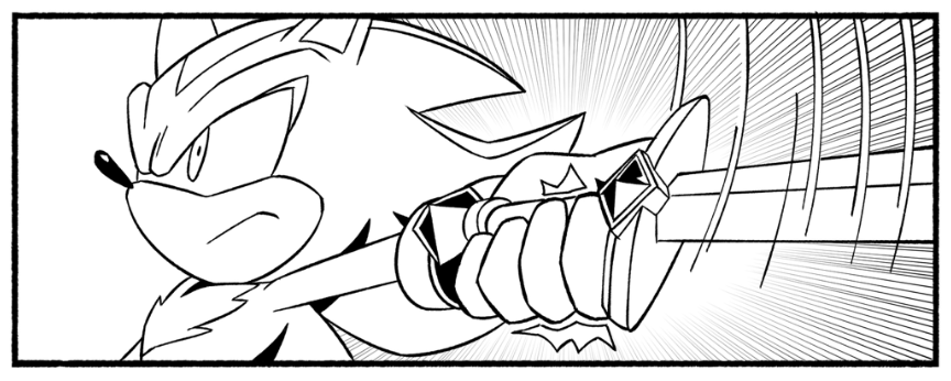 「IDW Sonic issue 81 is out today! Here are some Shadow panels ...